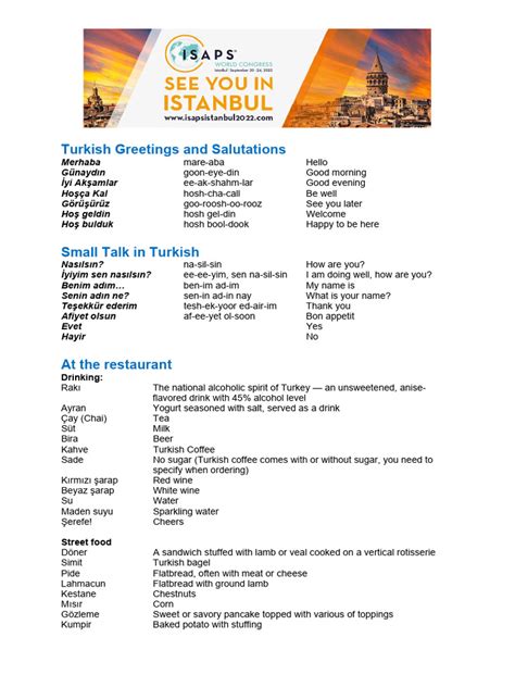 Turkish Phrases Pdf Turkish Cuisine Kebab