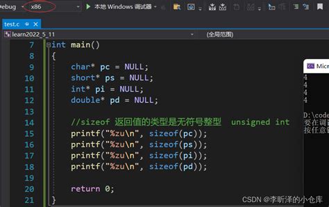 【c语言】初阶指针（指针及其类型以及野指针） c zu csdn博客
