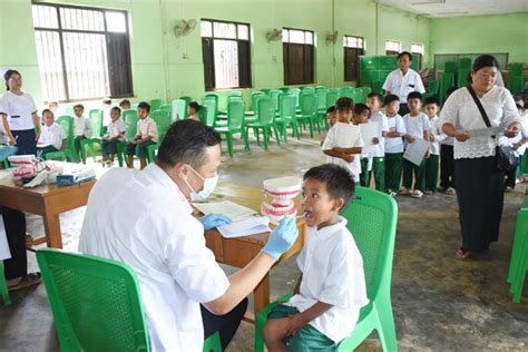 တန့်ယန်းမြို့ အမှတ်၂ အခြေခံပညာအထက်တန်းကျောင်း၌ ကျောင်းကျန်းမာရေးလုပ