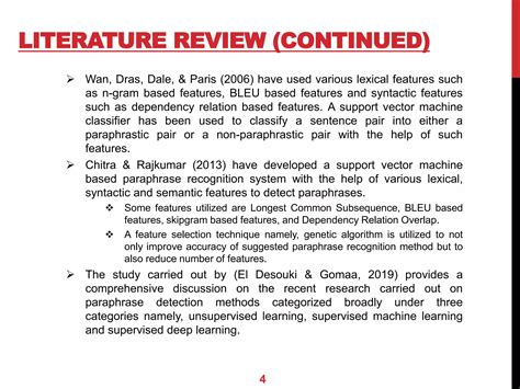 A Novel Approach For Developing Paraphrase Detection System Using Machine Learning Ppt