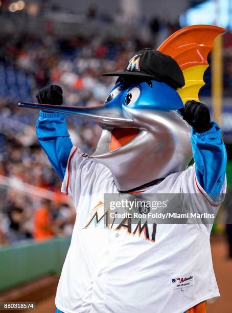 Billy The Marlin Team Mascot Photos And Premium High Res Pictures Getty Images