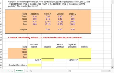 Consider The Following Information Your Portfolio Is