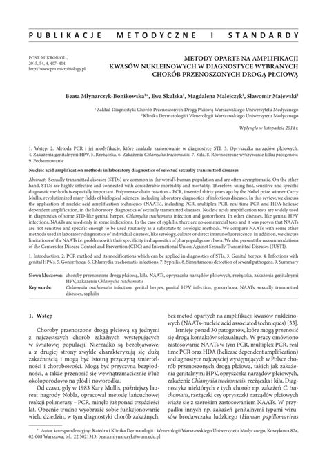 pdf nucleic acid amplification methods in laboratory diagnostics of