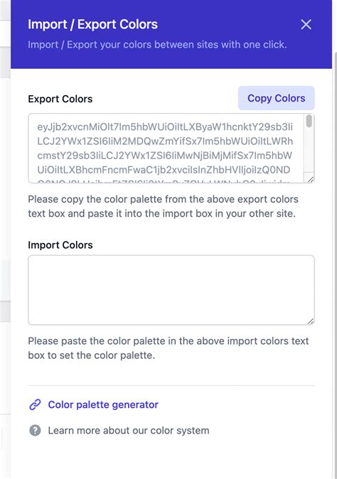 Import Export Colors Learn OxyMade