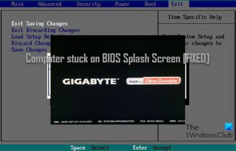 Computer Stuck On Bios Splash Screen
