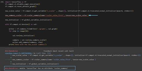 Attributeerror Module Tensorflow Has No Attribute Summary