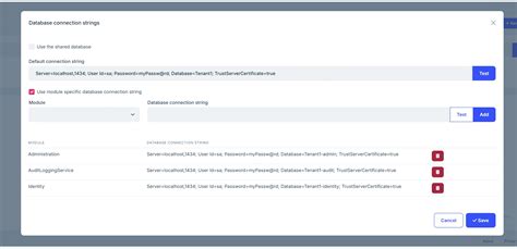 Identity Related Tables Are Not Being Generated In Tenant Database
