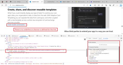 Adaptive Cards Main Body Content Of Adaptive Card There Is No Underline Or Chevron Is