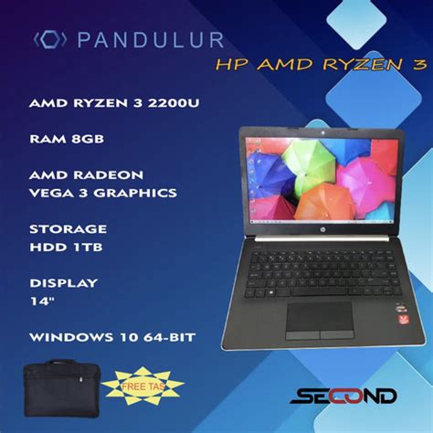 Jual Laptop Hp Amd Ryzen Gb Tb Second Kab Bandung Pd Tokopedia