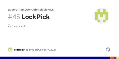 LockPick Issue Qbcore Framework Qb Vehiclekeys GitHub