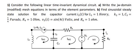 Solved Consider The Following Linear Time Invariant Chegg