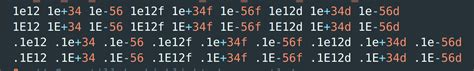 Numeric Literals With Exponents Are Not Highlighted Correctly Issue