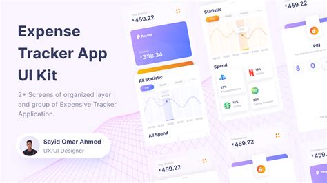Expense Tracker App Ui Kit Figma