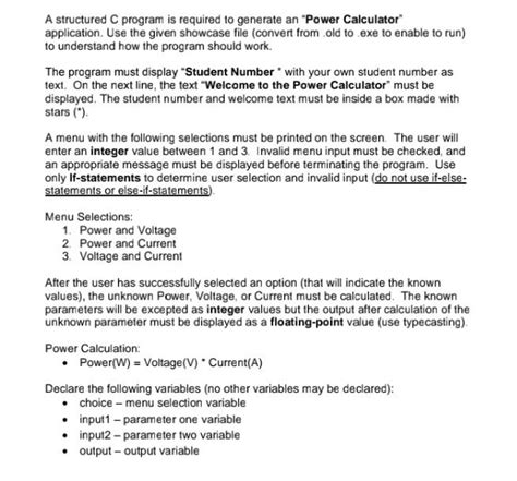 Solved A Structured C Program Is Required To Generate An Chegg