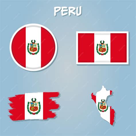 Premium Vector Peru Flag Inside The Peruvian Map Borders Vector