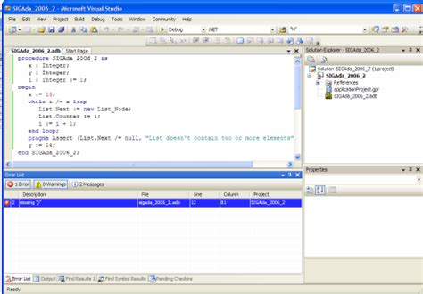 Intellisense Support For A In Visual Studio The Application Templates