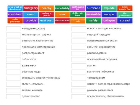 Unit 8 Vocabulary Match Up