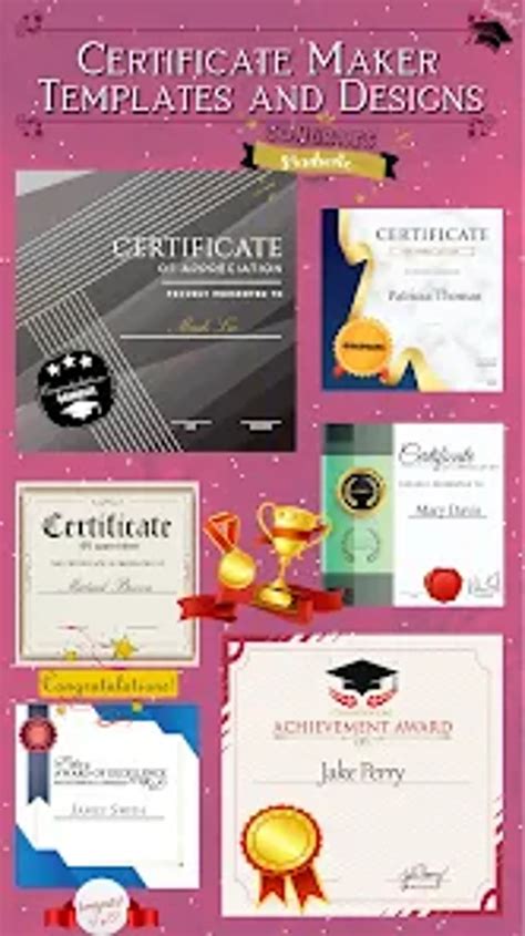 Android 용 Certificate Template Maker 다운로드