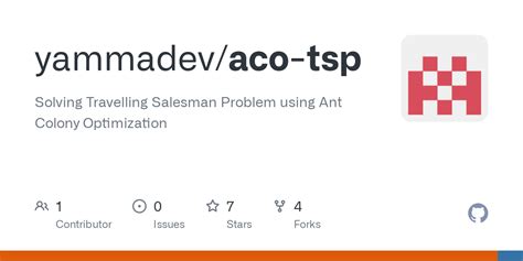 Github Yammadev Aco Tsp Solving Travelling Salesman Problem Using Ant Colony Optimization