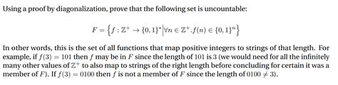 solved using a proof by diagonalization prove that the