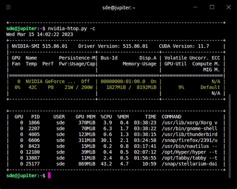 nvidia htop enriches the output of nvidia smi linuxlinks