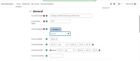 How To Create A New Course In Moodle CmsGalaxy