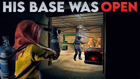 His Base Was FULLY OPEN So I Took It Over Rust YouTube