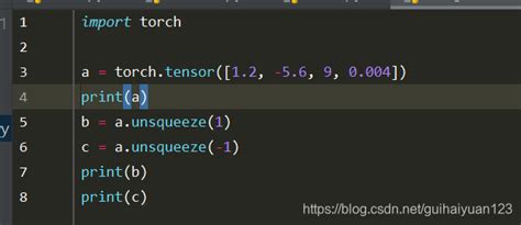 Pytorch学习之 Squeeze和unsqueeze函数功能及使用 Csdn博客