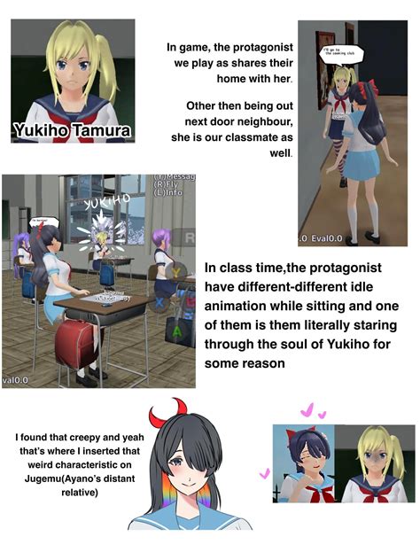 👁️stare👁️ Sgs Yan Sim Au And This Time Featuring Our Next Door Neighbour And Classmate Yukiho