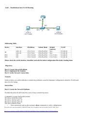 Troubleshooting Inter VLAN Routing Lab Guide Course Hero