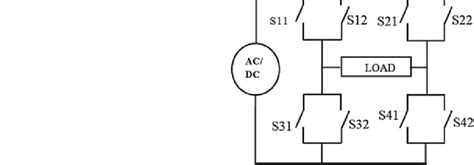 1 Single Phase Matrix Converter Topology Download Scientific Diagram