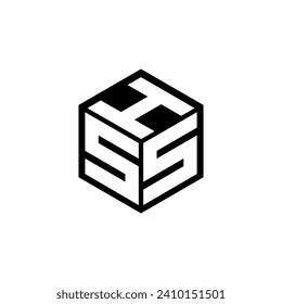 Ssh Letter Logo Design White Background Stock Vector Royalty Free 2410151501 Shutterstock