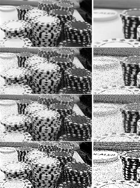 Results Of Dithering Algorithms Left Result Of The Algorithms On A