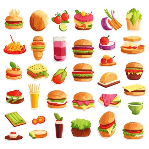 A Variety Of Different Types Of Food Including A Variety Of Different