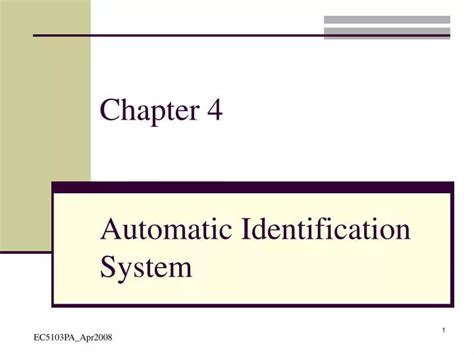 Ppt Automatic Identification System Powerpoint Presentation Free