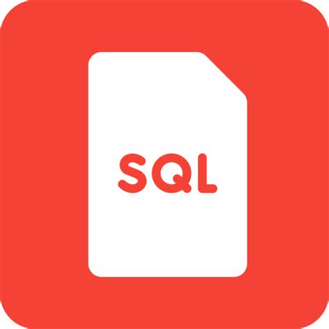 Sql File Generic Color Fill Icon