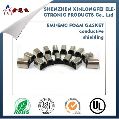 SMT Electrical Contact Silver Plated Conductive Foam Smr Tsl SMT Grounding Connector EMI Gasket