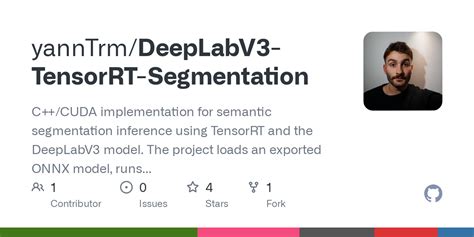 github yanntrm deeplabv3 tensorrt segmentation c cuda