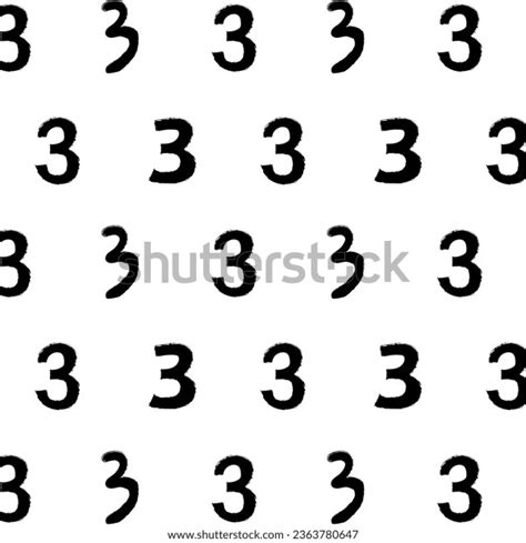Number Pattern 3 Pattern Three Pattern Stock Vector Royalty Free 2363780647 Shutterstock