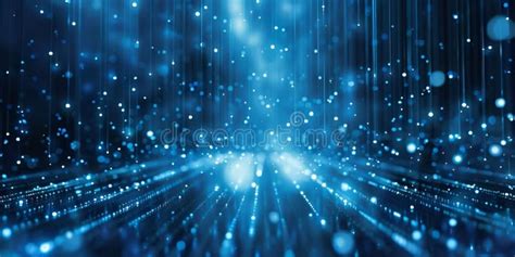 Immersive Visualization Of Advanced Digital Data Streams Stock Illustration Illustration Of