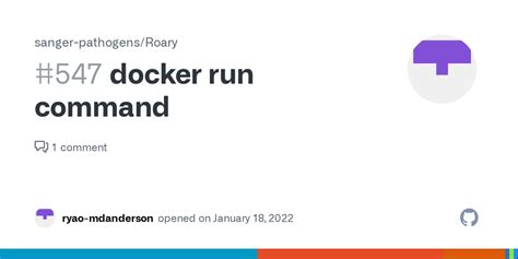 Docker Run Command Issue Sanger Pathogens Roary GitHub