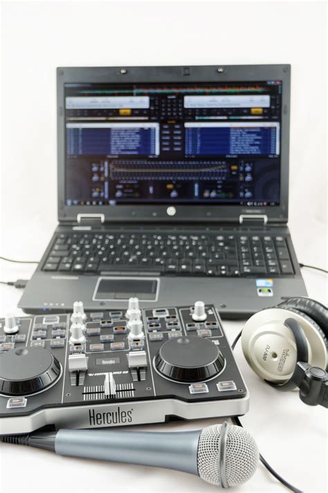 free images laptop notebook music technology equipment