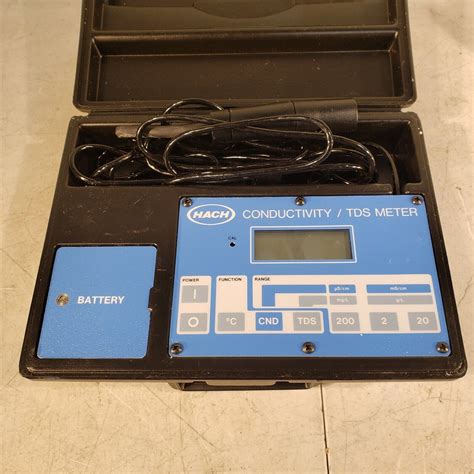 Hach 44600 00 Conductivity Tds Portable Meter Test Equipment Lab