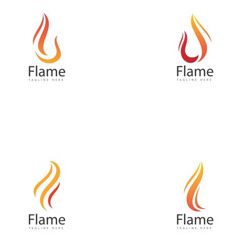 Premium Vector Flame Logo Vector Template Fire Logo Design Icon