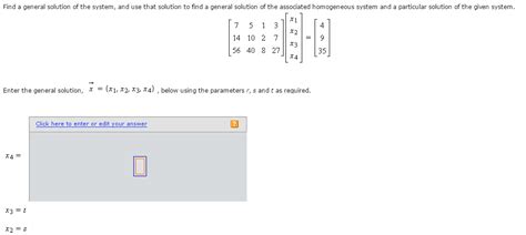 Solved Find A General Solution Of The System And Use That Chegg