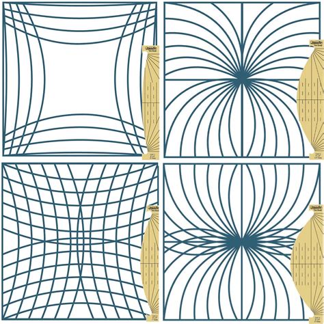 Westalee Design Curved Cross Hatch Templates
