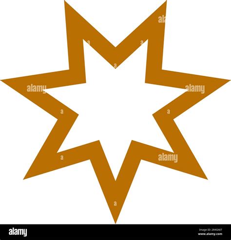 Goldener Sechszackiger Stern Stock Vektorgrafiken Kaufen Alamy