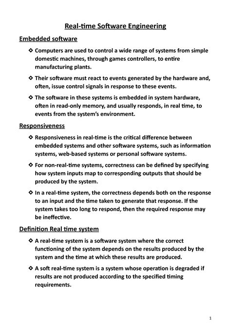 Real Time Software Engineering Real Time Software Engineering Embedded Software Computers Are