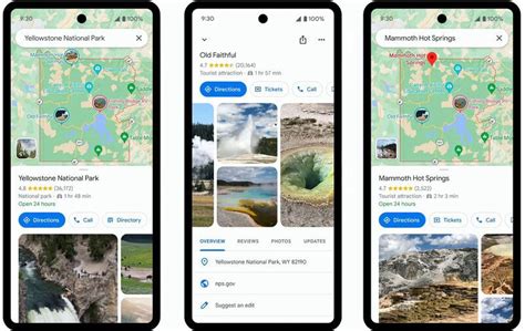 park navigating map updates map update