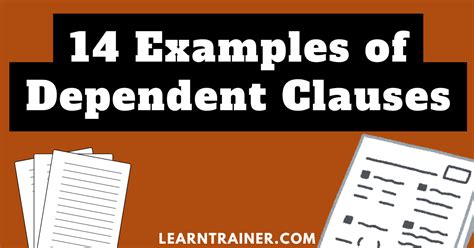 14 Examples Of Dependent Clauses